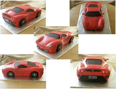 Smandacakes: Ferrari Cake (Multiple views)